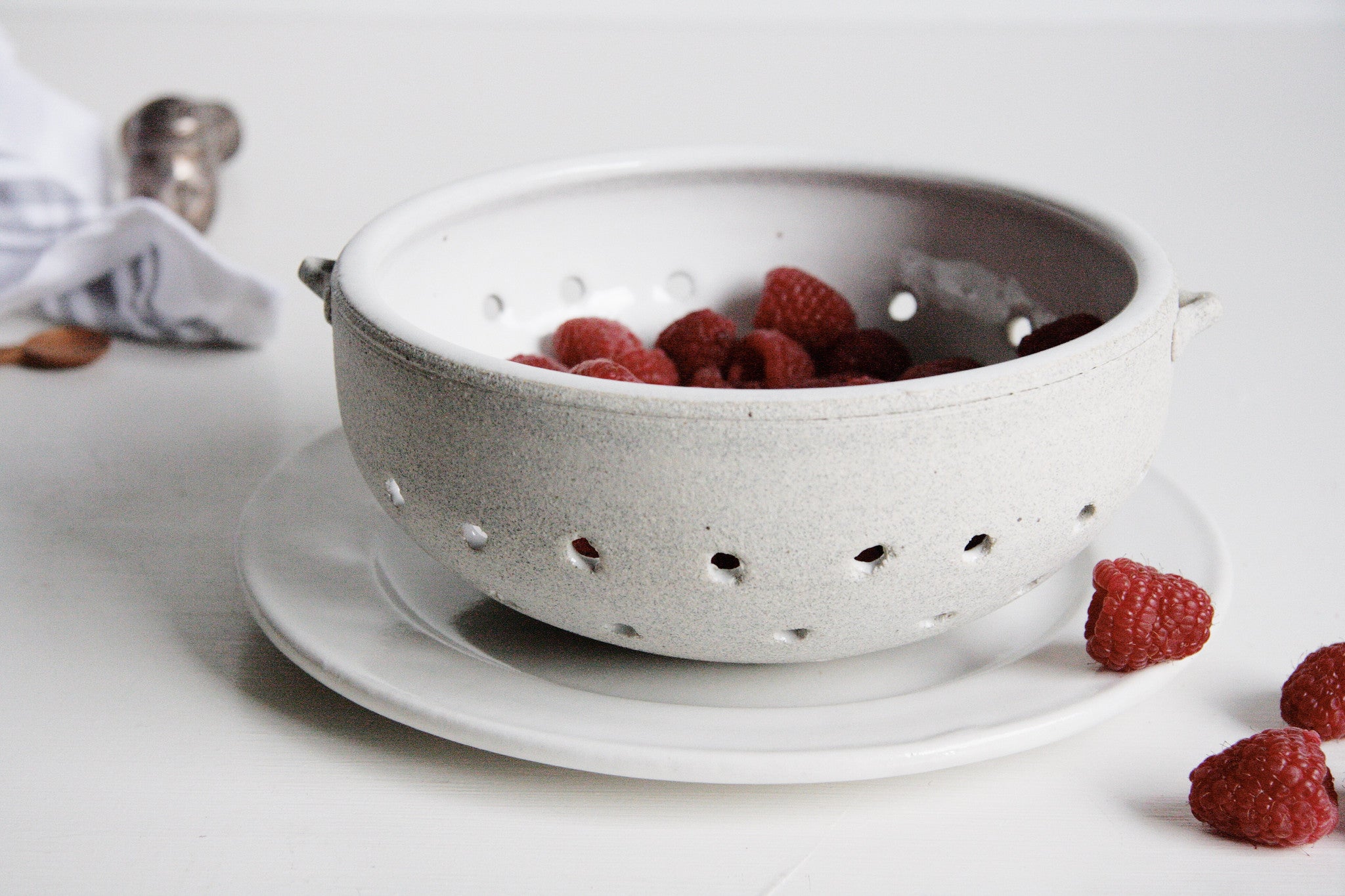 Vermont Berry Bowl And Colander | Stoneware | Sheldon Ceramics
